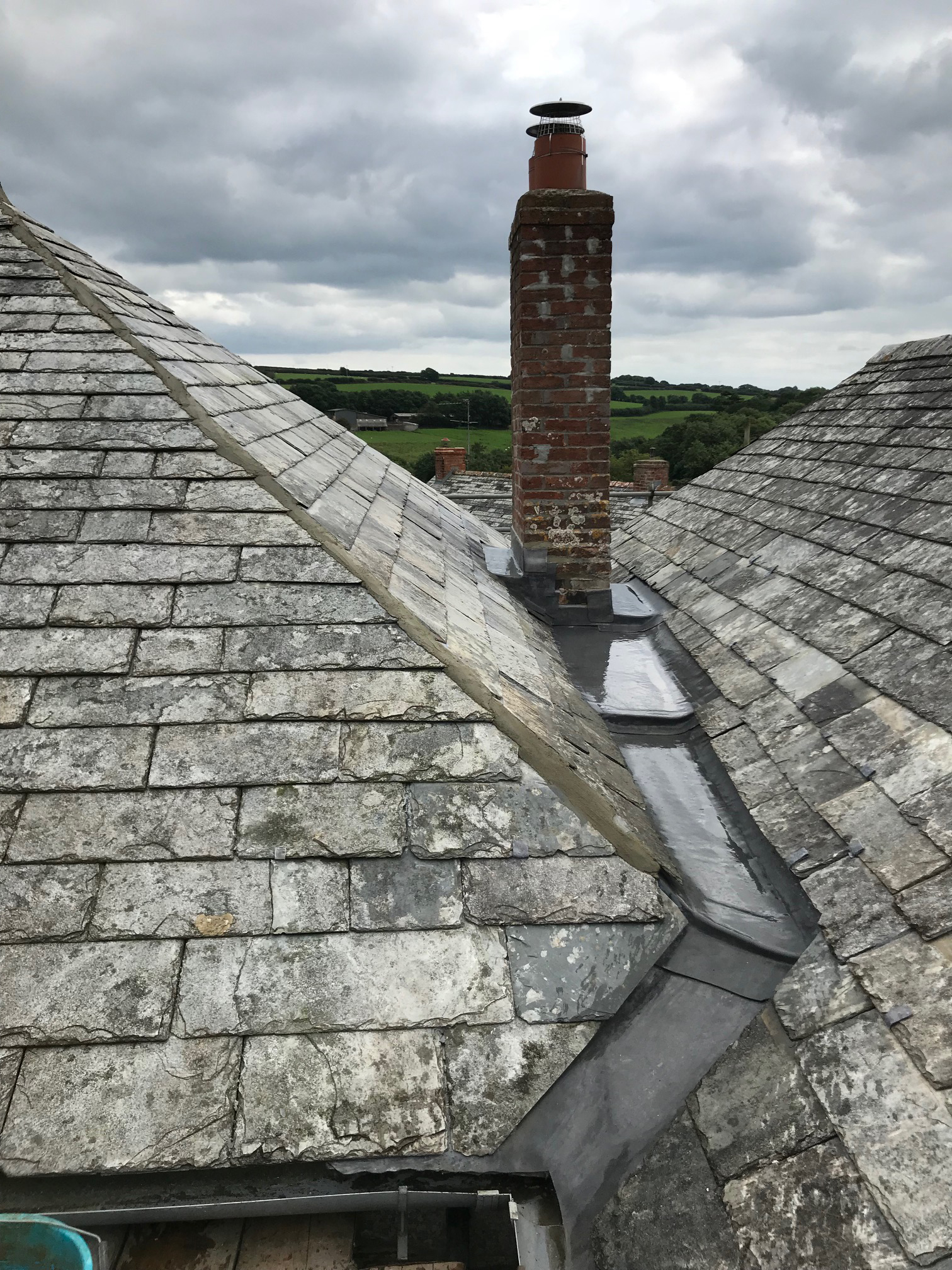Lead Valley & Rag Slate Repair – Wadebridge, Cornwall - Bristow and Reeve